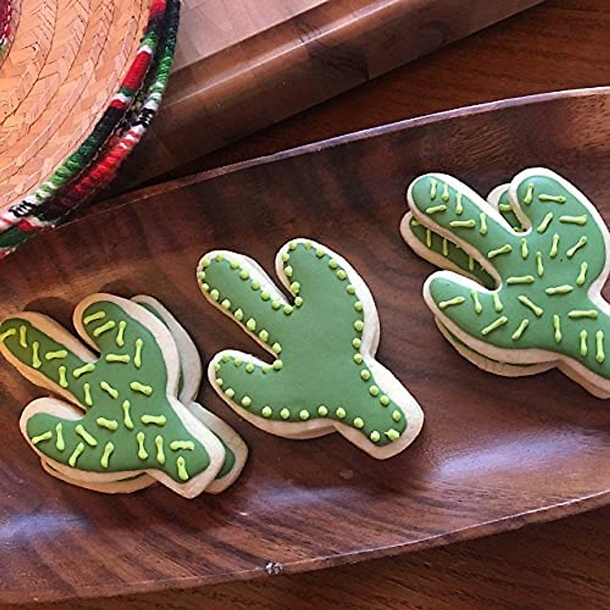 2 Piece Cactus 4.25 inch and Mini Cactus 2 inch Cookie Cutter Set from The Cookie Cutter Shop – Tin Plated Steel Cookie Cutter – Made in the USA