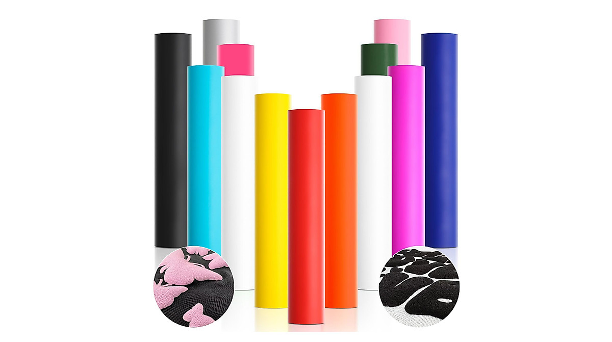 TransWonder 3D Puff Vinyl HTV Sheets - Vibrant & Easy to Use