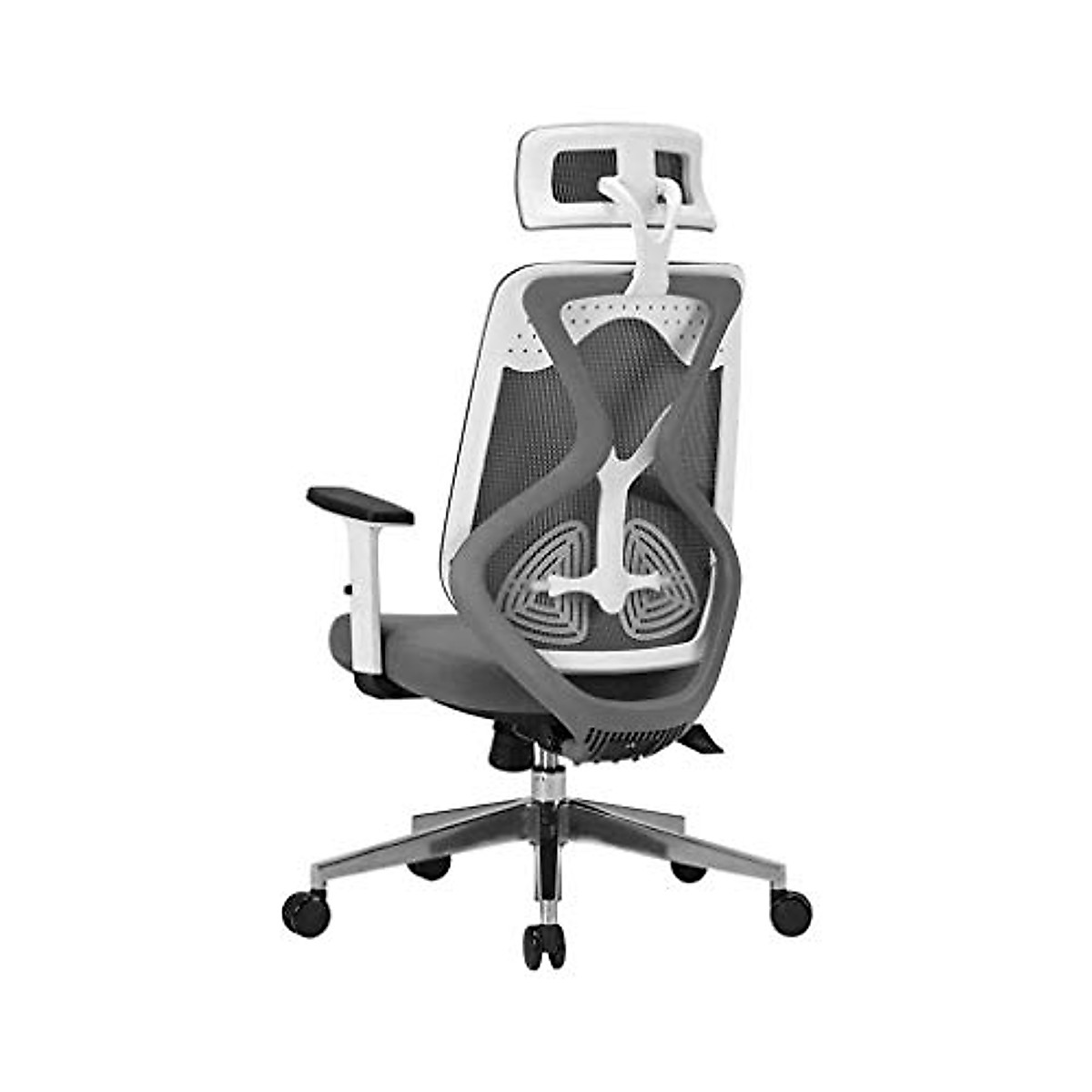 KXDFDC Comfortable Office Chair Back Ergonomic Chair Swivel Office Chair with Head Support Adjustable Arms (Color : OneColor)
