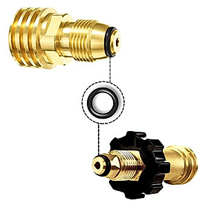 Joywayus Propane Natural Gasket O-Ring for Propane Tank Cylinder POL Adapter Fitting 0.579"OD (10PCS)