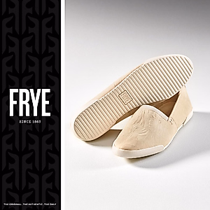 Frye Melanie Slip On Shoes for Women Crafted from Premium Leather with White Rubber Toe Bumpers and Soles, Leather Lining, and Removable Footbeds – 1 ¼” Outsole, Cognac - 7 M