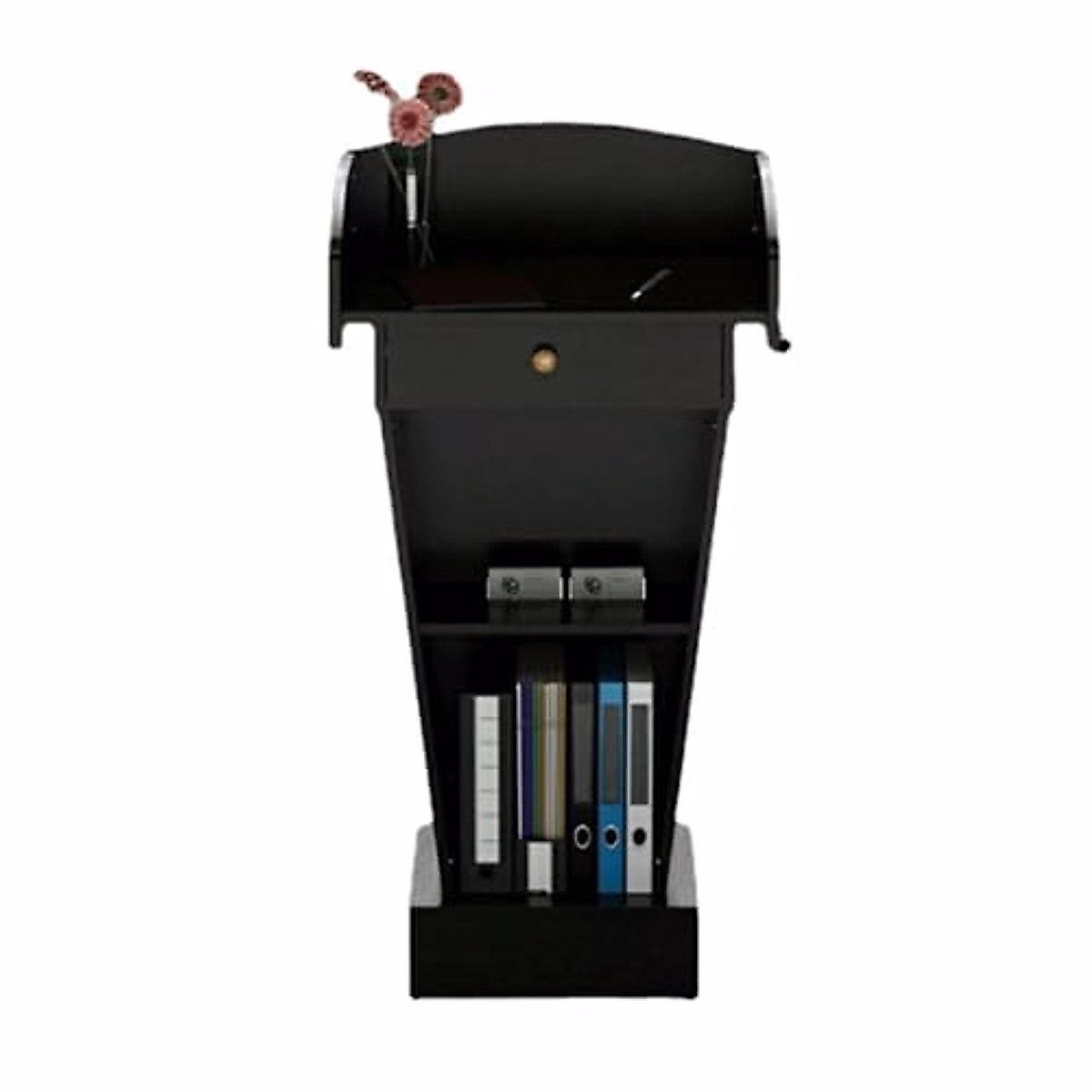 EESHHA Lectern Square Lectern Wooden Conference Table Standing Lectern with Open Storage Laptop Desk Teacher Podiums Simple Podium Stand