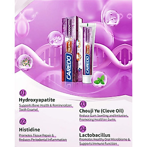 Medicine Toothpaste Healing Early-Mid Periodontitis Treatment at Home, Gum Repair for Receding Gums, Gum Disease & Gingivitis Treatment, Periodontal Disease Treatment Hydroxyapatite Toothpaste, 3.52OZ