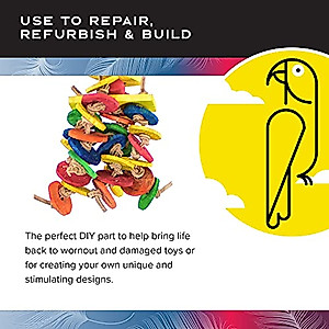 Paradise 1-1/2-Inch by 2-1/4-Inch Wood Slats Bird Toy