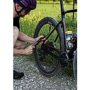 SILCA Gravelero Mini Bike Pump | high Volume Gravel/Mountain/Road | Alloy Body w/Hose and Locking Chuck | Presta and Schrader Head | Micro Hand Pump for tubed/tubeless Tires | Bike Hand Pump