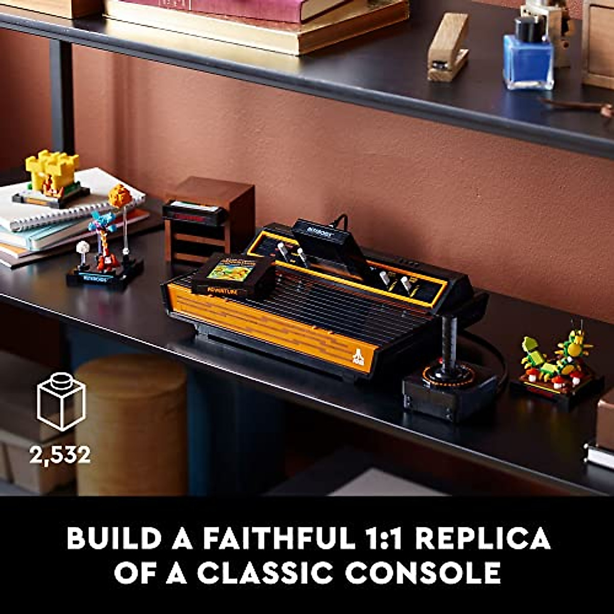 LEGO Icons Atari 2600 Building Set 10306 - Retro Video Game Console and Gaming Cartridge Replicas, Featuring Minifigure and Joystick, Nostalgic 80s Gift for Gamers and Adults