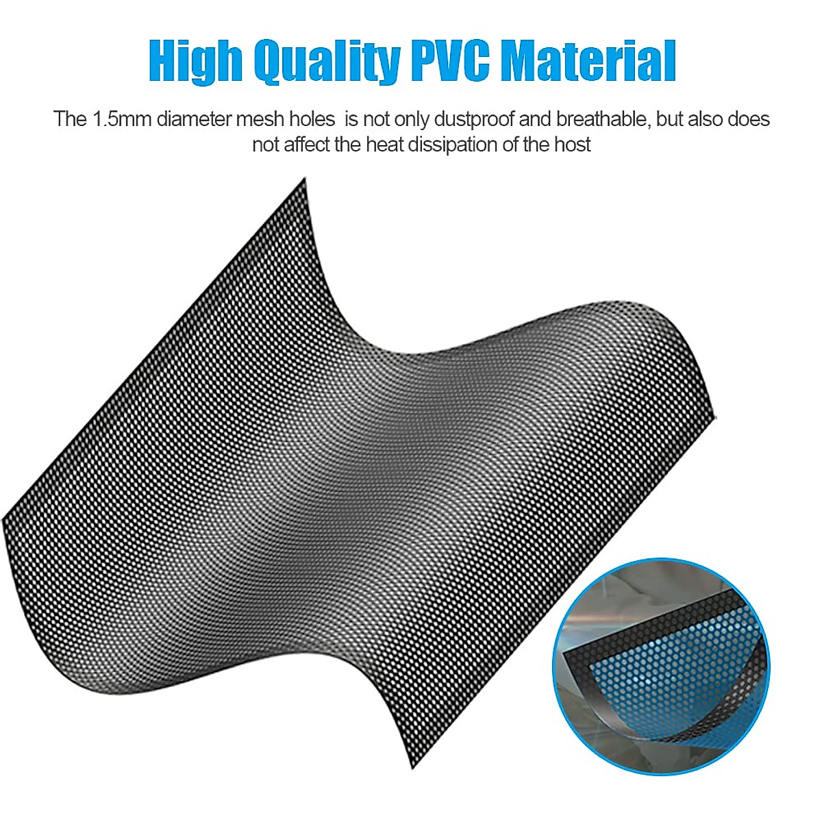 XYGCACO Dust Filter for Xbox Series X Console, Top Case Vent Dust Proof Filter Cover, Include 6pcs Thump Grip Caps 3 Packs