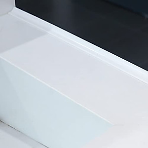 New Collapsible Shower Threshold Water Dam, Self Adhesive Silicone Waterproof Barrier Bathroom and Kitchen Water Strip Dam Shower Guard for Dry And Wet Separation Caulk Seal Strip Edge Trim(TM)