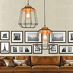 LED Dimmable Edison Light Bulbs 4W, 2200K-2400K Warm White (Amber Glass) ST64, E26 Base Pack of 6