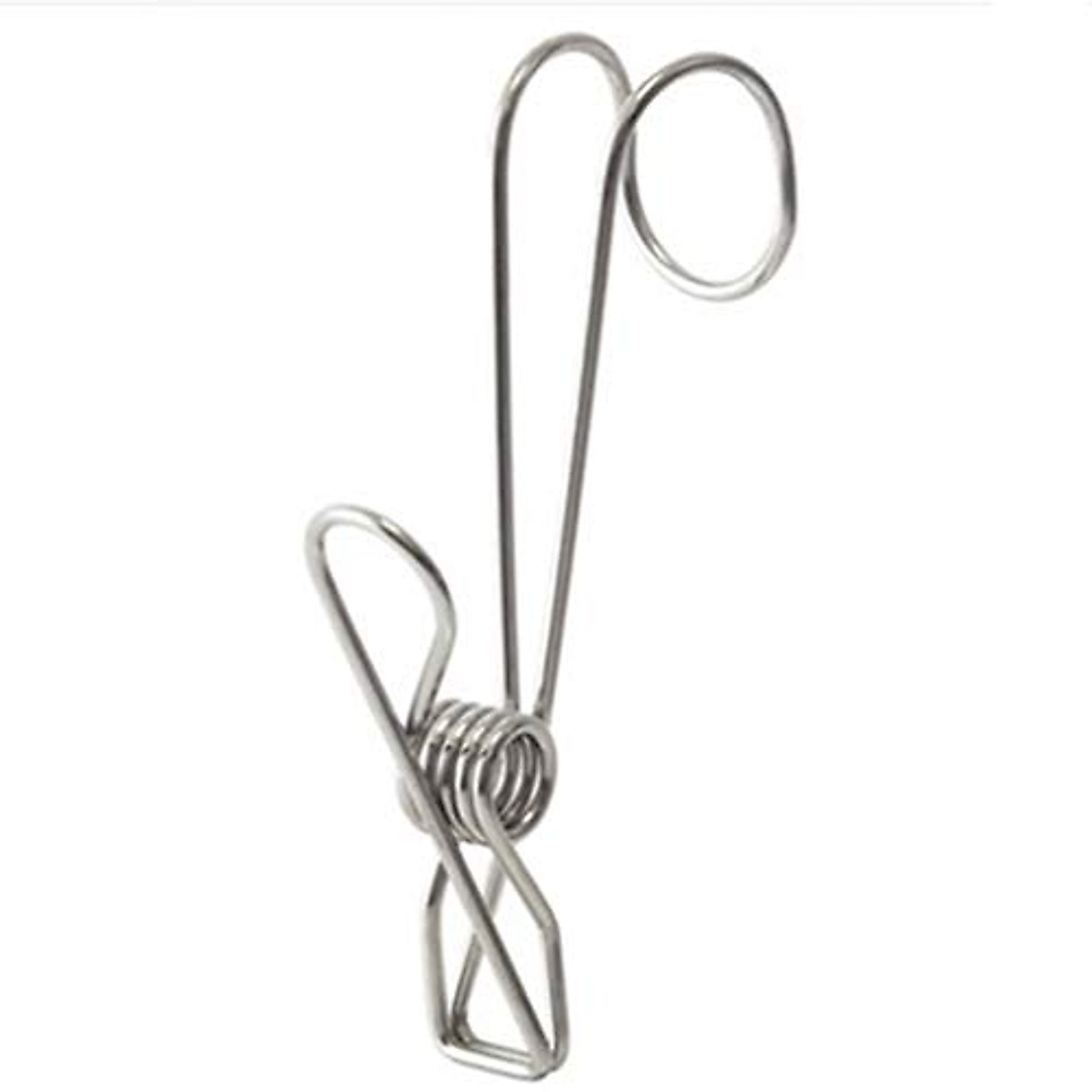 DOITOOL Clothespins, 12PCS Stainless Steel Clothes Drying Hanger Clips Multi- Purpose Windproof Clothespin Wire Clips for Clothesline Utility