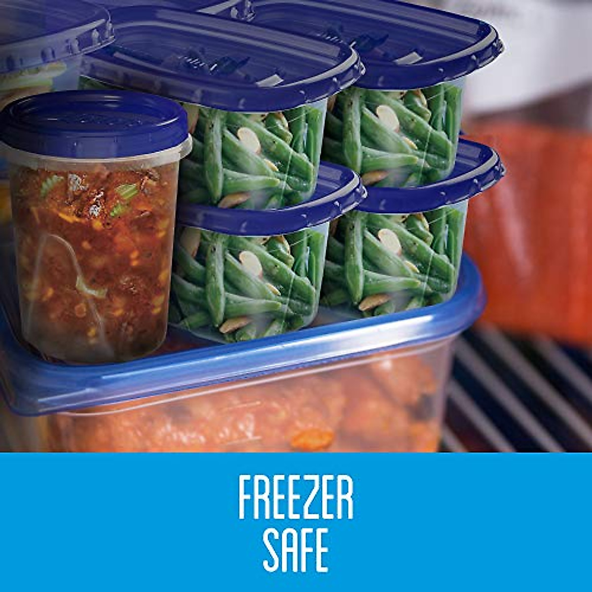 Ziploc Food Storage Meal Prep Containers Reusable for Kitchen Organization, Dishwasher Safe, Leftover Pack, 10 Count