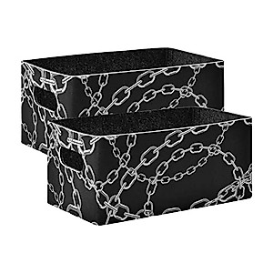 Metal Chain Storage Basket Felt Storage Bin Collapsible Towel Storage Convenient Box Organizer for Pet Supplies Magazine