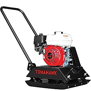 Tomahawk 5.5 HP Honda Vibratory Plate Compactor Tamper for Ground, Gravel, Dirt, Asphalt, Compaction GX160 Engine