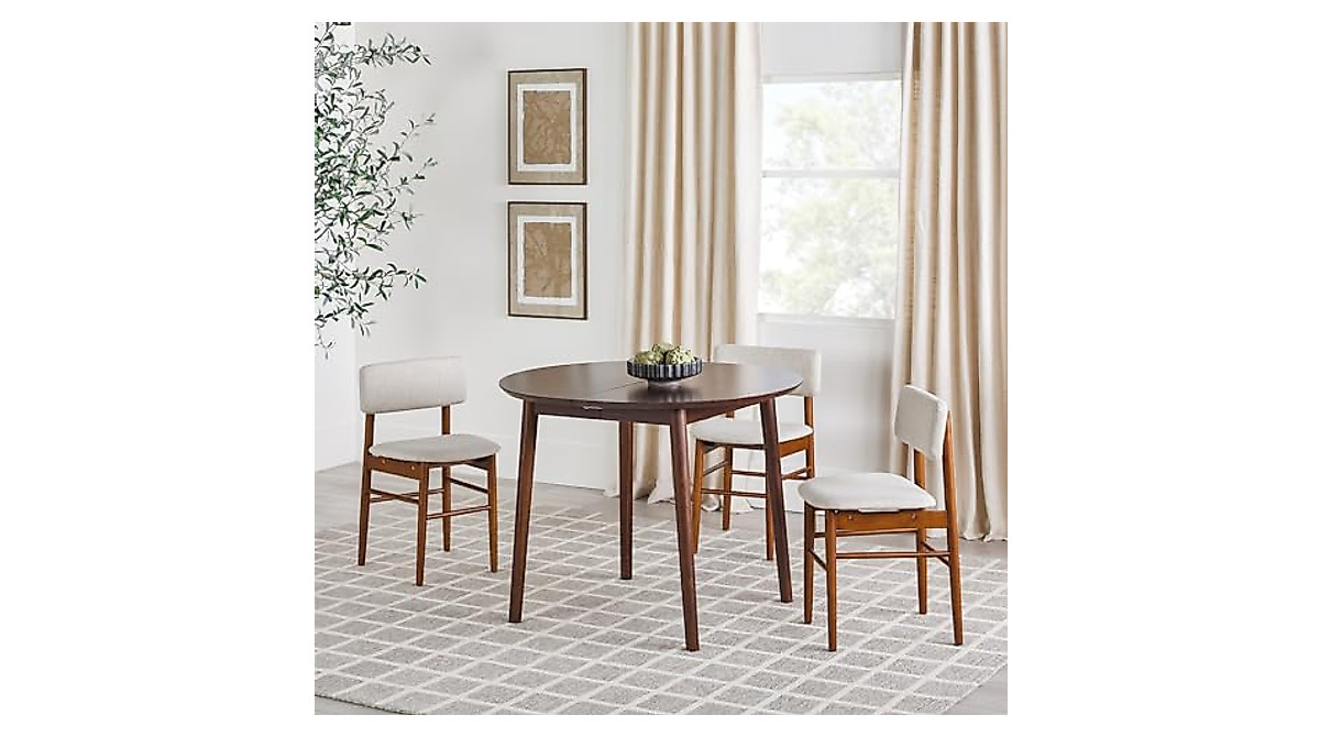 Walker Edison Mid Century Oval Dining Table - Stylish & Versatile