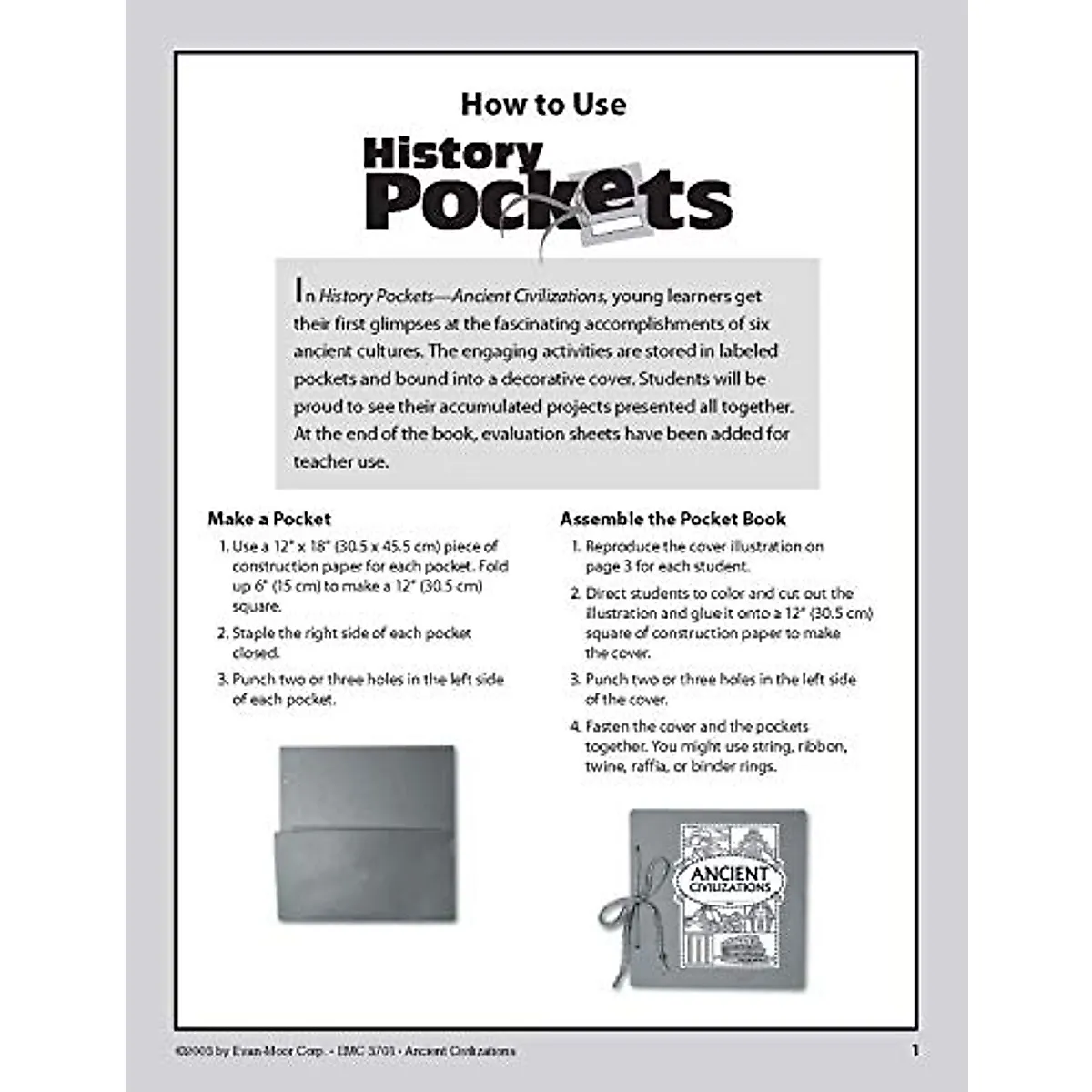 History Pockets: Ancient Civilizations, Grades 1-3