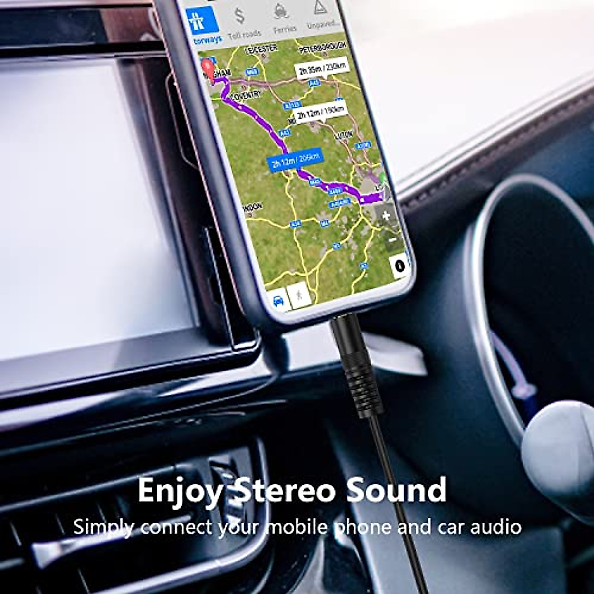 Pasow 3.5mm Stereo Audio Plug to Plug Cable Male to Male cable (15 Feet)