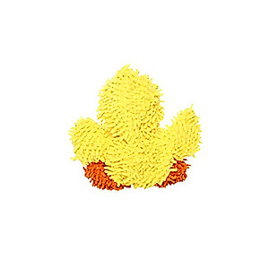 MIGHTY- Microfiber Ball Junior Duck – Made with Squeaker Balls and Minimal Stuffing. Strong & Tough. Interactive Play Dog Toy. Machine Washable & Floats