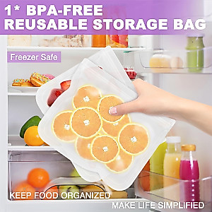 KUBYA Lunch Bag Simple Lunch Box for Women Men Insulated Lunch Bag & 1 Storage bag Simple Reusable Lunch Tote Bag for Work, Picnic Beach or Travel (Purple) LBMHS-04