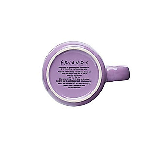 Silver Buffalo Friends Central Perk Smelly Cat Large Ceramic Camper-Style Coffee Mug for Cappuccino, Latte, Hot Cocoa or Hot Tea, 20 Ounces