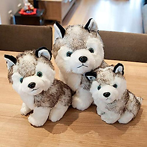 Plush Husky Dog Stuffed Animal Puppy Toys GiftsPuppy plush doll dog simulation doll, soft decorations and lovely gifts for girls and boys on birthdays and children's day