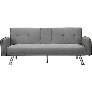 HHOK Futon Sofa Bed Living Room Furniture Sets Modern Convertible Folding Lounge Couch Loveseat Daybed Upholstered Sofá for Bedroom Apartment,Home Office