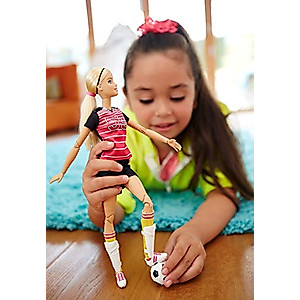 Barbie Made to Move Posable Soccer Player Doll