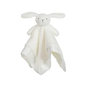 Apricot Lamb Stuffed Animals Soft Security Blanket White Bunny Rabbit Infant Nursery Character Blanket Luxury Snuggler Plush(White Bunny, 14 Inches)