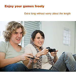 2-Pack 10Ft Long Micro USB Cable Controller Charging Cable Compatible with Playstation 4 DualShock 4 PS4 Slim/Pro, Xbox One, Galaxy S7 S6 Edge/J7 and More