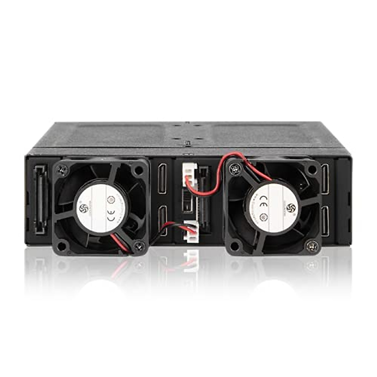 ICY DOCK ToughArmor MB699VP-B V3-4X U.2 NVMe PCIe 4.0 SSD to SFF-8612 OCuLink (According to SFF-9402 Rev 1.1) Removable Frame Metal Black (Compatible with Tri-Mode Cards)