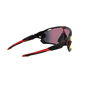 Oakley Men's OO9290 Jawbreaker Rectangular Sunglasses, Matte Black/Prizm Road, 31 mm