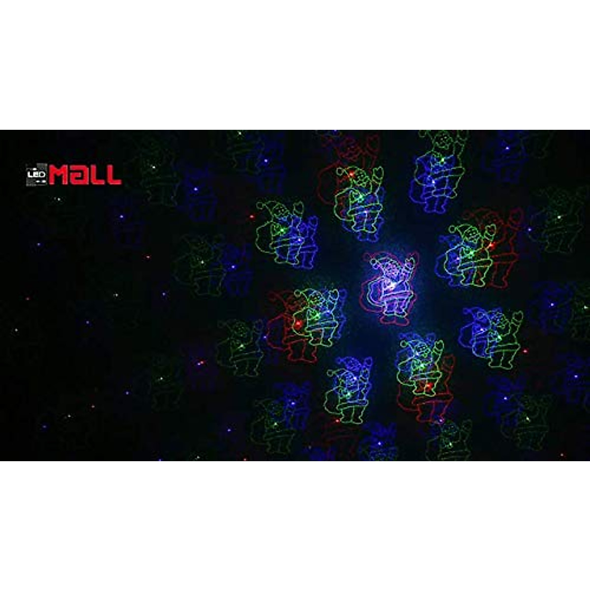 Motion Pattern Firefly 3 Models in 1 Continuous 18 Patterns LEDMALL RGB Outdoor Laser Garden and Christmas Lights with RF Remote Control and Security kit