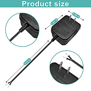 jiooyy 24V 500mA Doorbell Power Adapter - 26.2ft Long C Wire Power Supply, Doorbell Transformer Fits Ring, Nest Hello, Wyze, Eufy Video Doorbells and Ecobee,Sensi,Nest,Honeywell Thermostat(Black)