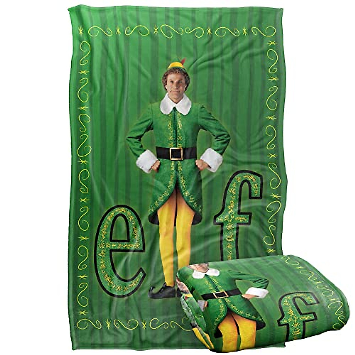 Elf Buddy The Elf Logo Silky Touch Super Soft Throw Blanket 36" x 58"