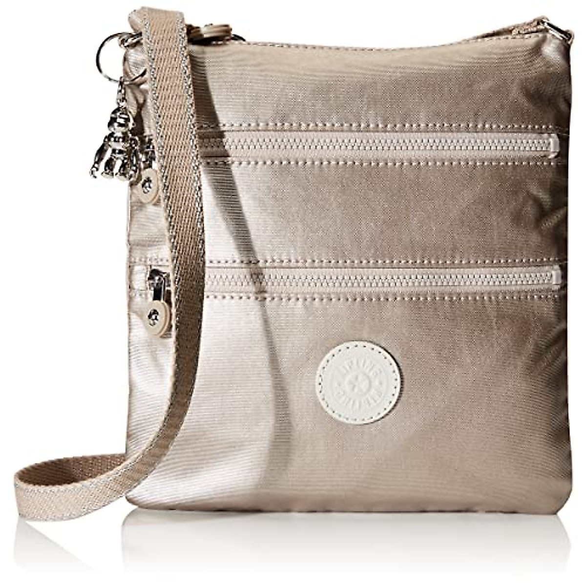 Kipling womens Keiko Mini Crossbody Bag, Metallic Glow, 8 L x 9 H 1.25 D US