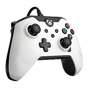 PDP Wired Game Controller - Xbox Series X|S, Xbox One, PC/Laptop Windows 10, Steam Gaming Controller - USB - Advanced Audio Controls - Dual Vibration Videogame Gamepad - Artic White