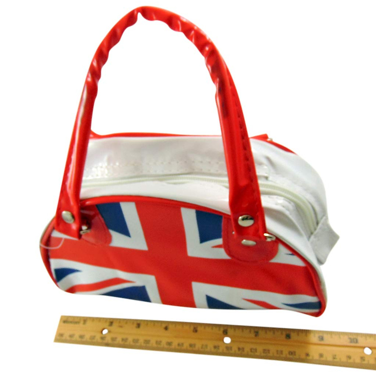 British Purse Small Handbag English UK Union Jack Ladies Fashion Accessory, 9 Inch Multi