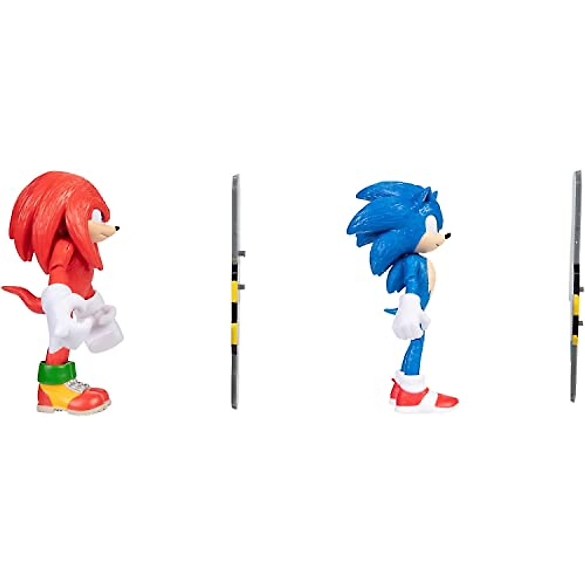 Sonic the Hedgehog Sonic 2 Movie 4" Action Figure 2 Pack - Sonic & Knuckles , Red