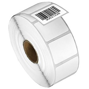1.25" x 1" Direct Thermal Label - Compatible with Rollo Label Printer & Zebra Desktop Printers – 1” Core, Permanent Adhesive Perforated Postage UPC Barcode Address Sticker - 10 Rolls, 1380/Roll