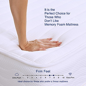 Sunrising Bedding 8 inch Natural Latex Twin Mattress, Individually Encased Pocket Coil, Firm, Supportive, Naturally Cooling, Organic Mattress, 120-Night Free Trial, 20-Year Warranty