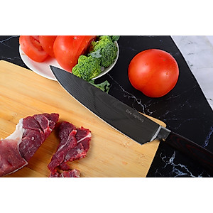 Chef'S Knife, 6-Piece Multifunctional Kitchen Knife Set 4-8 Inch German Hc High Carbon Steel Chef'S Knife, Professional Cooking Chef'S Knife Sharp And Practical Fruit Knife With Gift Box