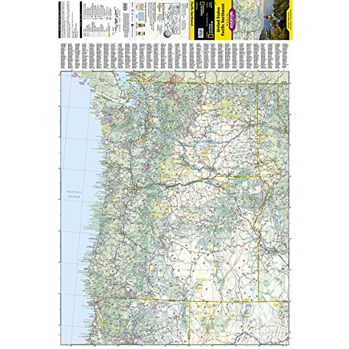 United States, Pacific Northwest Map (National Geographic Adventure Map, 3118)