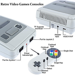 Wusteg Classic Game Console HDMI Output with 2 Joysticks Video Game Console Handheld Game Player Console Suitable for Family TV