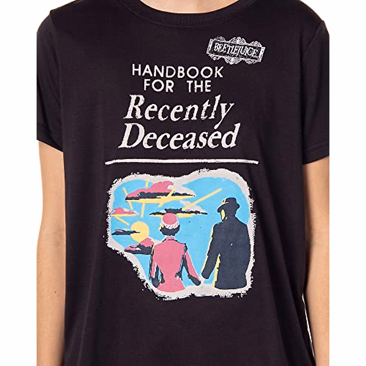 INTIMO Beetlejuice Womens' Handbook For The Recently Deceased Sleep Pajama Set Shorts (XXX-Large) Multicolored