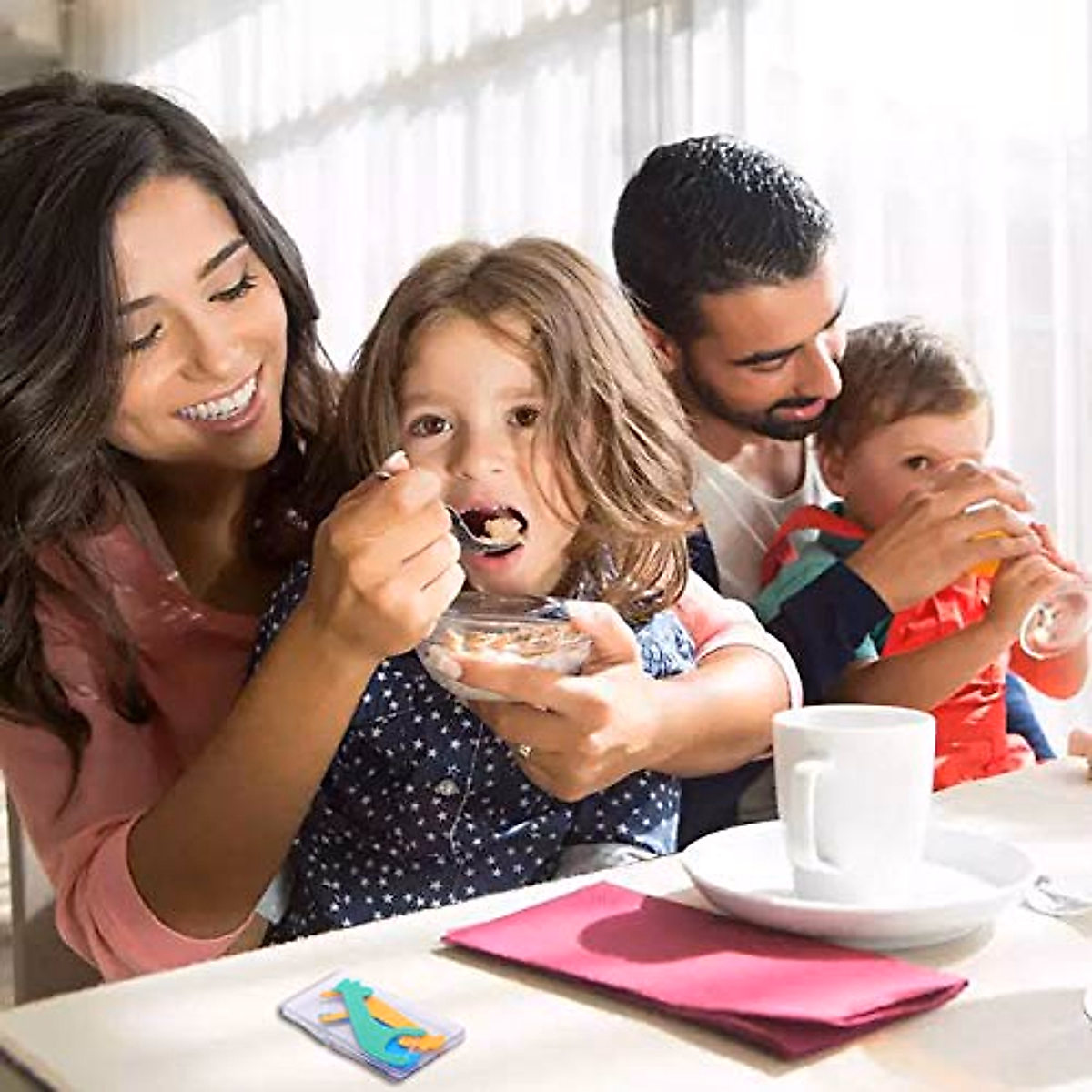 FAMILIFE Kid's Dental Floss Picks, Unflavored Tooth Pick Flossers Children with Portable Travel Cases Refills Pack, 204 Pcs