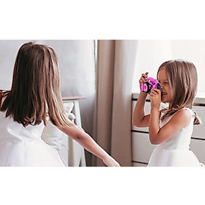 ekids LOL Surprise Kids Camera with SD Card, Digital Camera for Kids with HD Video Camera, Built-in Digital Stickers for Fans of LOL Toys for Girls Pink