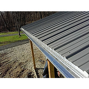 A-M Gutter Guard - Aluminum 5" (100 Feet, Mill Finish)