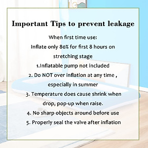 RAPTAVIS Kids Air Mattress Inflatable Toddler Travel Bed with Sides,Blue