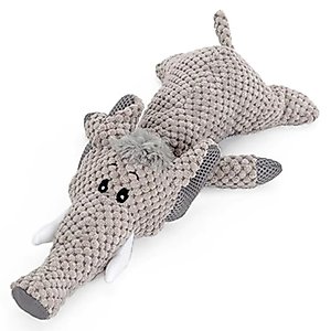 PawsomeWag Plush Versatile Squeaky Toy for Dogs Durable, Cute, and Engaging (Elephant)