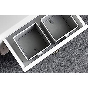 Staure Foldable Cloth Storage Box Pack of 6, Divider Drawer Organizers for Clothing, Closet Bins for Organization, Storage Containers for Underwear Bras Socks Lingerie Clothing, Gray