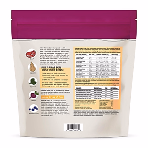 Dr. Mercola Bark & Whiskers Dehydrated Beef and Veggie Entrée, 3 lb., Makes 12 lbs. of Food for Dogs, Digestive Support, Vet Formulated, Non-GMO